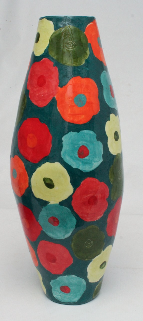 Bright Flower Vase – Lighthouse Art Gallery