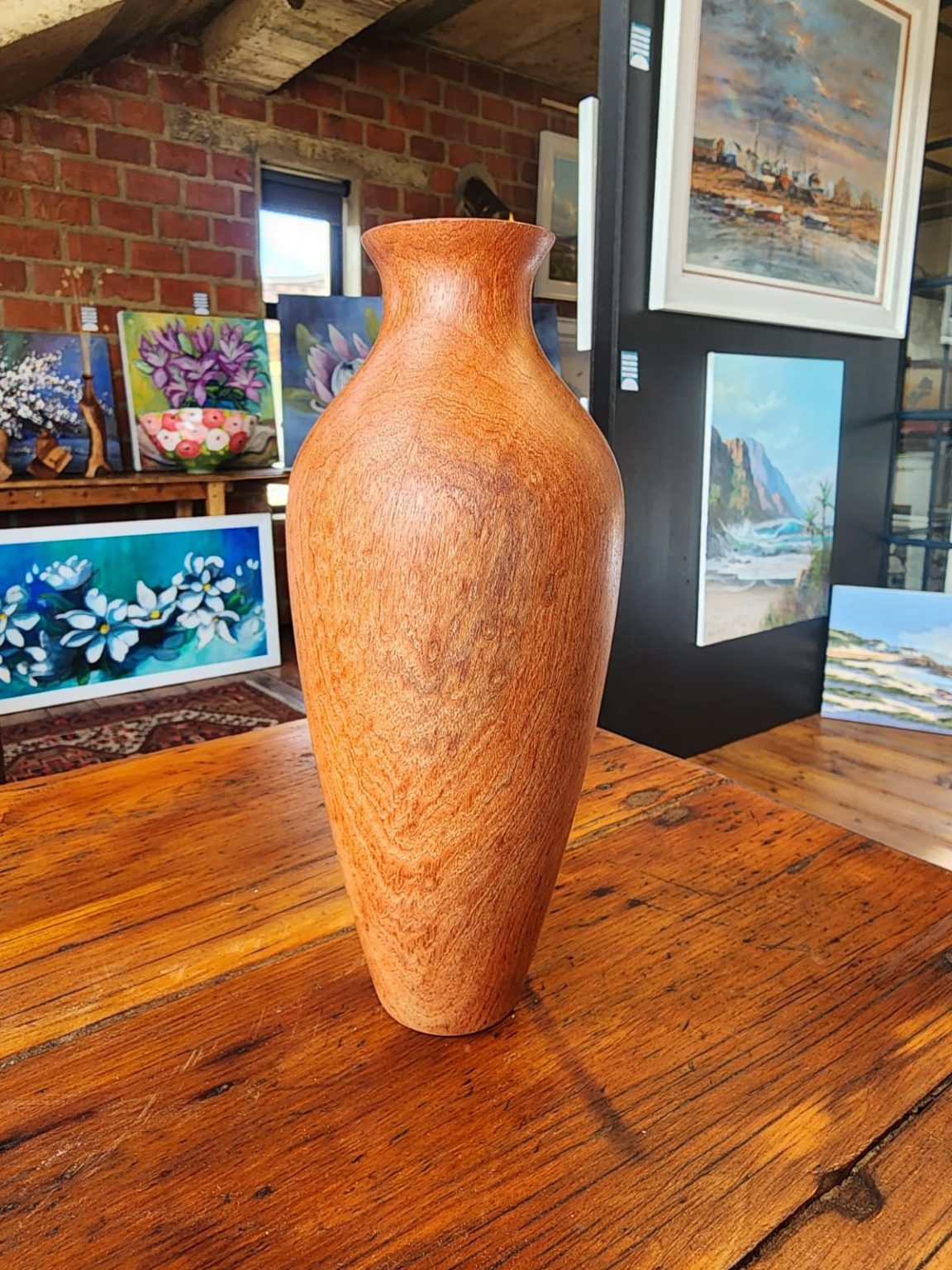 AFRICAN ROSE WOOD medium vase – Lighthouse Art Gallery